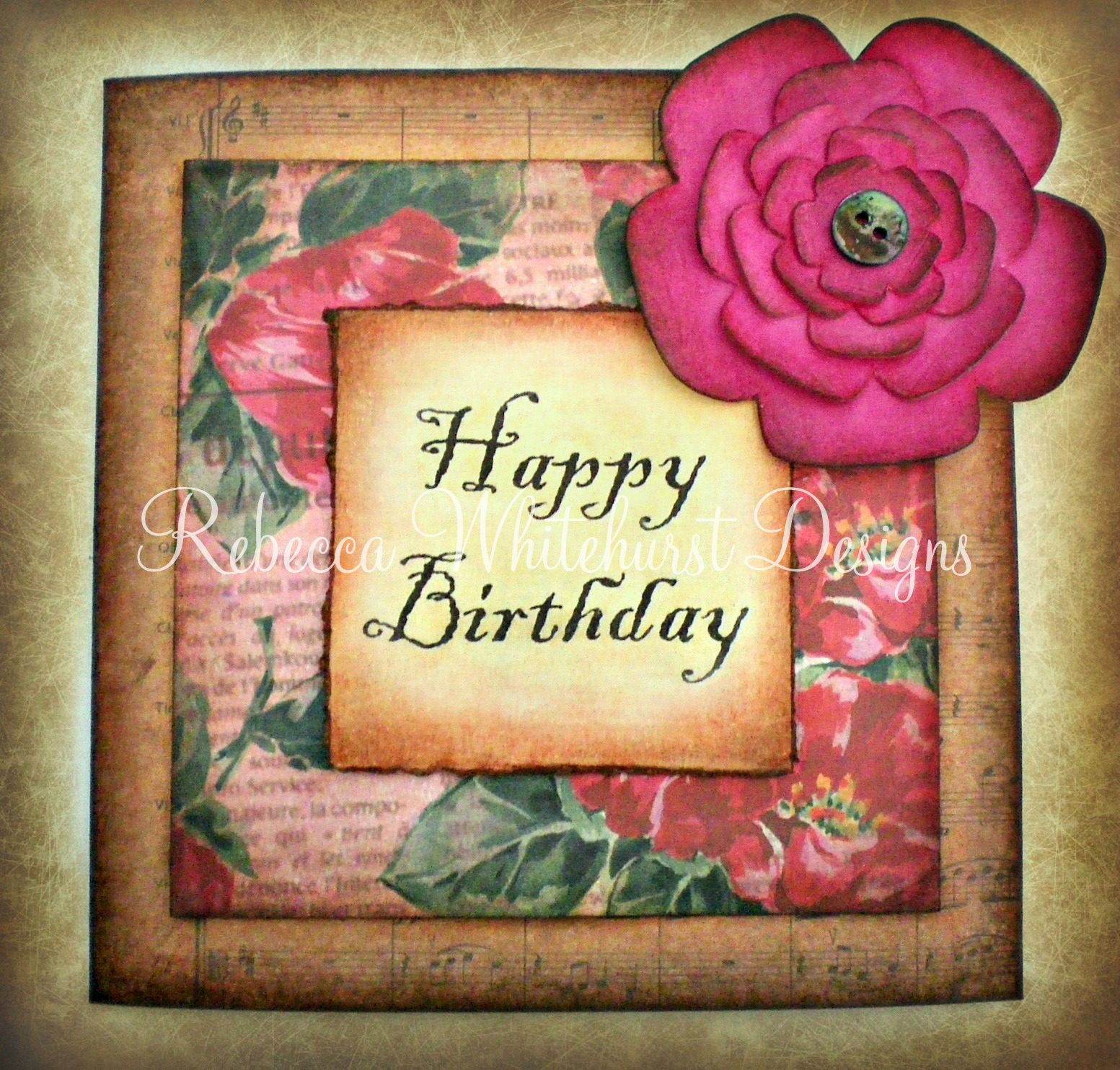 Rustic Style Birthday Card on Luulla