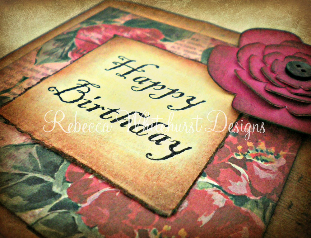 Rustic Style Birthday Card on Luulla